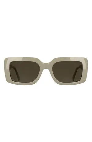 Kendra Scott Dira Rectangular Sunglasses - Cream