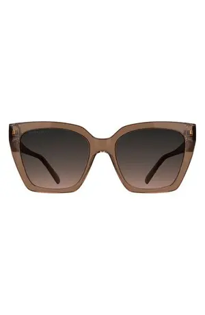 Kendra Scott Dira 56mm Gradient Sunglasses Light Brown