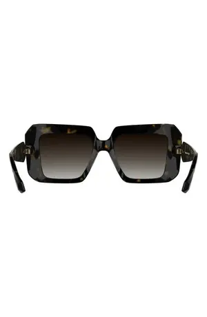 Kendra Scott Brooke 54mm Square Sunglasses - Dark Tortoise