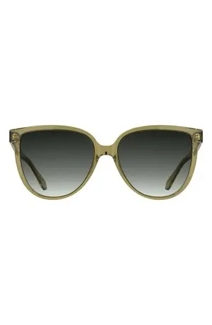 Kendra Scott Acetate Sunglasses With Gradient Lenses - Light Olive