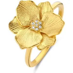DPT ANTWERP Jasmine Flower Ring - Yellow 18k Gold Plated