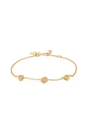 DPT ANTWERP Rosie Floral Bracelet - Yellow 18k Gold Plated