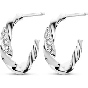 DPT ANTWERP Serendipity Hoop Earrings - White Rhodium