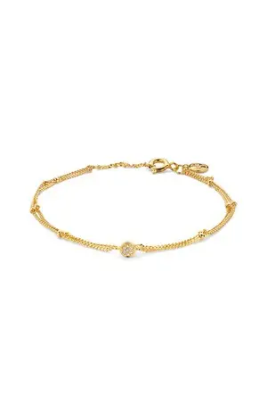 DPT ANTWERP First Beaded Diamond Bracelet - Yellow 18k Gold Plated