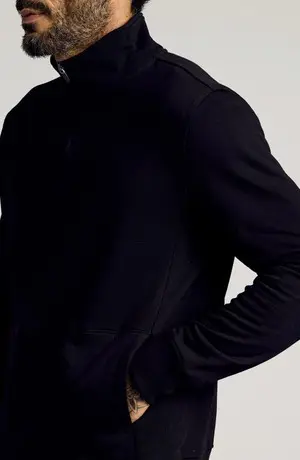 True Classic Fleece Quarter Zip Sweatshirt - Black