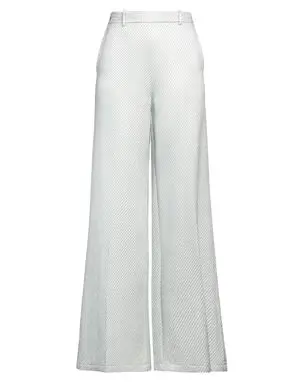 FORTE_FORTE Virgin Wool Viscose Wide-leg Pants - Blue