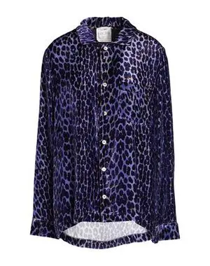 FORTE_FORTE Leopard Print Velvet Shirt - Purple
