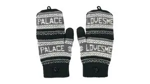 PALACE Loves Me Knitted Gloves - Black