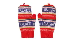 PALACE Loves Me Knitted Gloves - Red