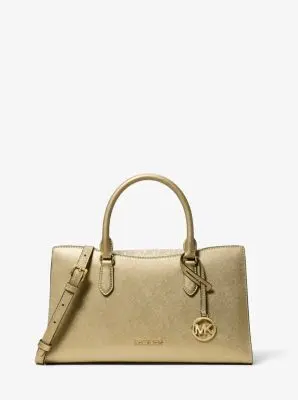 Michael Kors Arden Top-zip Satchel - Gold