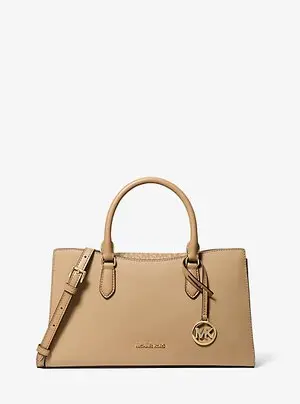 Michael Kors Arden Medium Top-zip Satchel - Brown