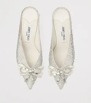 JIMMY CHOO Auria 50 Embellished Mules