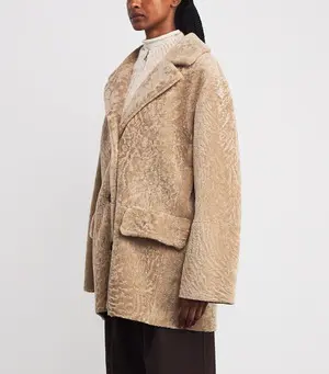 Eleventy Shearling Overcoat