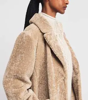 Eleventy Shearling Overcoat