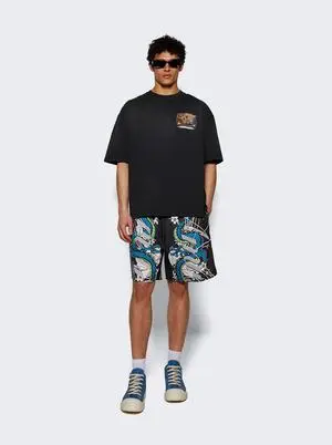 Amiri Dragon Print Shorts