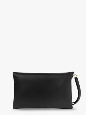 Fendi Mamma Baguette Leather Bag - Black