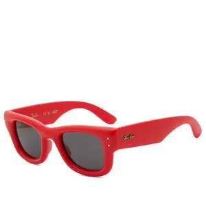 Ray-ban X A$ap Rocky Wayfarer Puffer Sunglasses - Red/dark Grey
