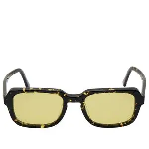 OSCAR DEEN Nelson Rectangular Sunglasses - Ember/yellow