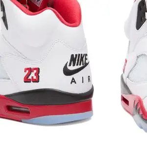 JORDAN 5 Retro Og Sneaker - White/red/black