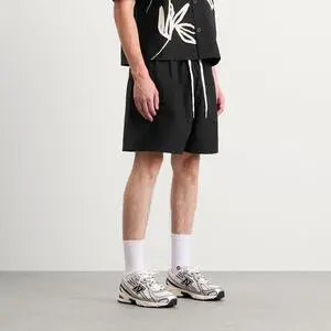 MKI MIYUKI ZOKU Washed Ink Flower Shorts