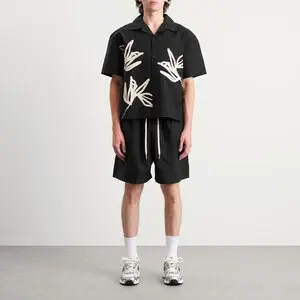 MKI MIYUKI ZOKU Washed Ink Flower Shorts