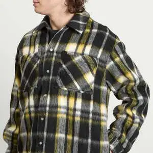 REPRESENT Textured Overshirt - Jet Black