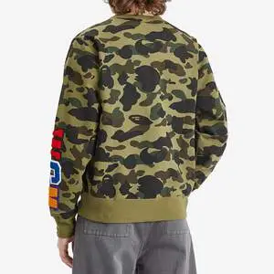 A BATHING APE 1st Camo Shark Crew Neck Sweatshirt