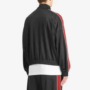 COLE BUXTON Contrast Tape Track Jacket - Black/red