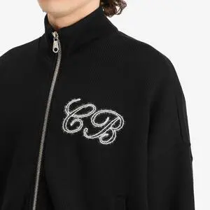 COLE BUXTON Knitted Track Jacket