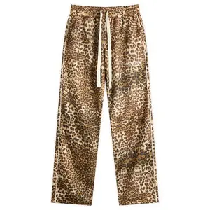 COLE BUXTON Piped Track Pant - Leopard