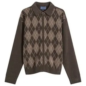 THISISNEVERTHAT Argyle Zip Knit Cardigan