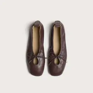 ALOHAS Rosalind Ballet Pumps - Brown