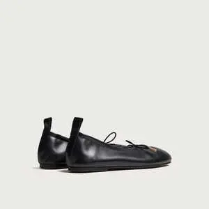 ALOHAS Rosalind Leather Ballet Pumps - Black