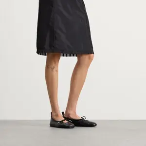 ALOHAS Rosalind Leather Ballet Pumps - Black