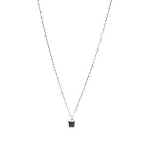 SERGE DENIMES Onyx Armour Pendant Necklace - Silver