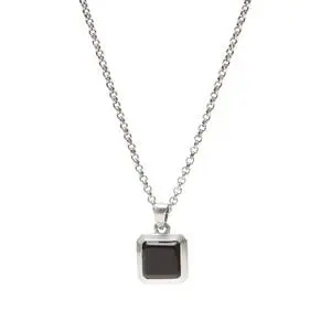 SERGE DENIMES Onyx Armour Pendant Necklace