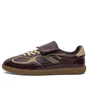 Women's Burgundy Leather Sneakers