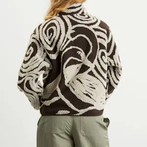 Obey Swirls Jacquard Zip Jacket