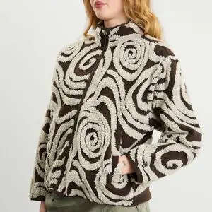 Obey Swirls Jacquard Zip Jacket
