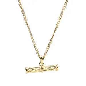SERGE DENIMES Helix T-bar Necklace