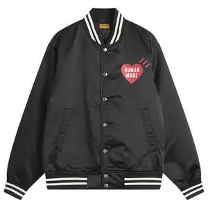 HUMAN MADE Nylon Stadium Jacket - Black