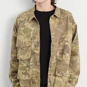 BRAIN DEAD Twill Military Shirt Jacket