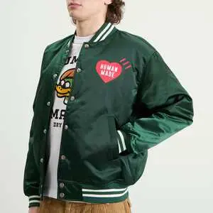 HUMAN MADE Nylon Stadium Jacket - Green