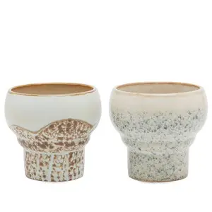 HKLIVING Lungo Mugs Set Of 2 - Coral
