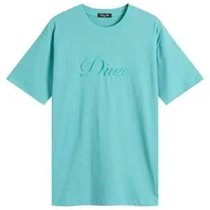 DIME Cursive T-shirt - Vintage Teal