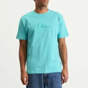 DIME Cursive T-shirt - Vintage Teal