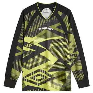 UMBRO Printed Long Sleeve Jersey - Bright Chartreuse