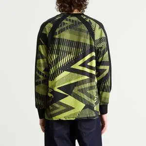 UMBRO Printed Long Sleeve Jersey - Bright Chartreuse