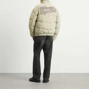 BILLIONAIRE BOYS CLUB Script Nylon Check Puffer Jacket