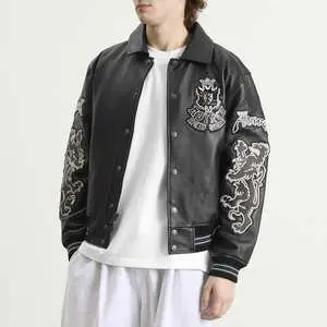 AVIREX Goth Varsity Leather Jacket